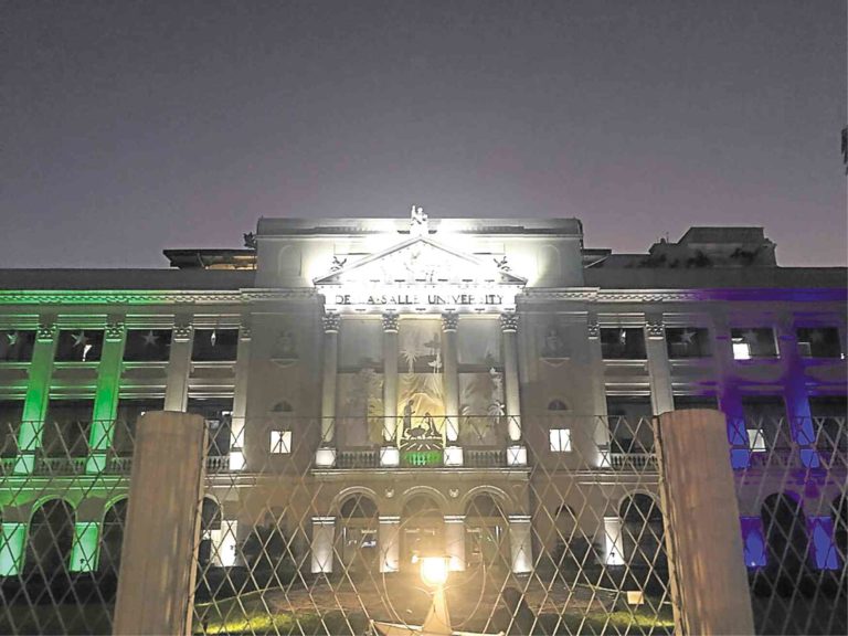 The inside story: How La Salle lit up in blue | Lifestyle.INQ ...