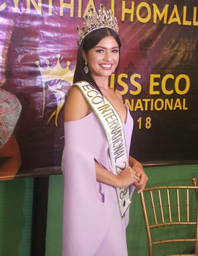 Miss Eco Int’l 2018 Cynthia Thomalla says rival beauties now fear ...