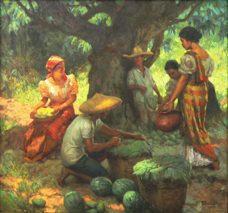 Rare Lorenzo Guerrero, Amorsolo’s ‘Mango Tree’ paintings up for fierce ...