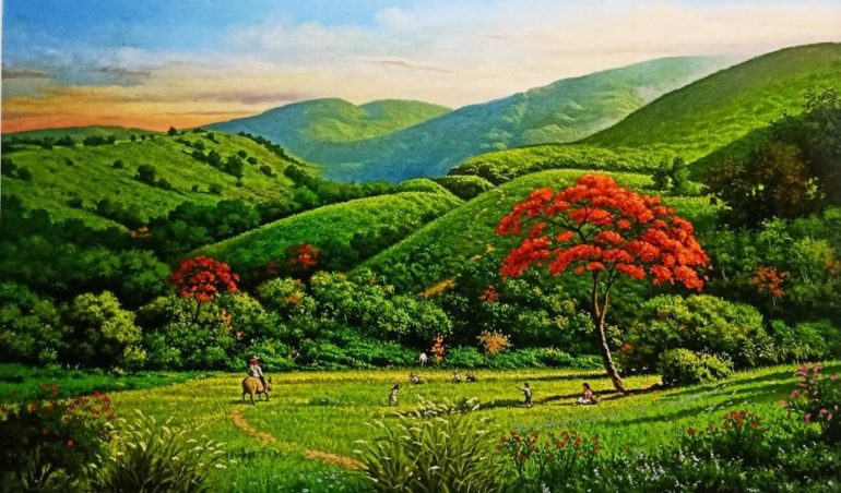 Artists from Rizal province in a 4 man exhibit at Robinsons Galleria