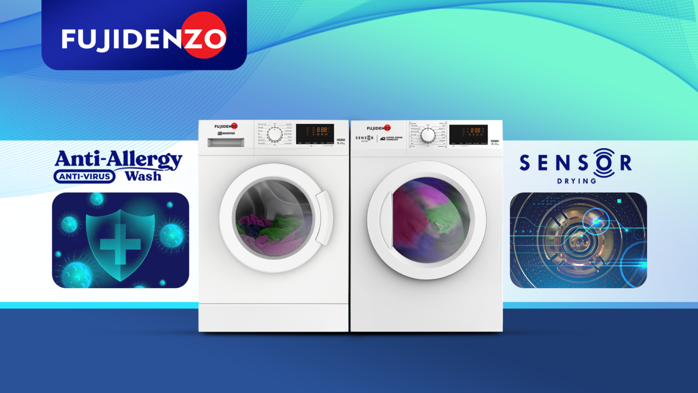 This new Fujidenzo Front Load Washer and Dryer is your dream laundry ...