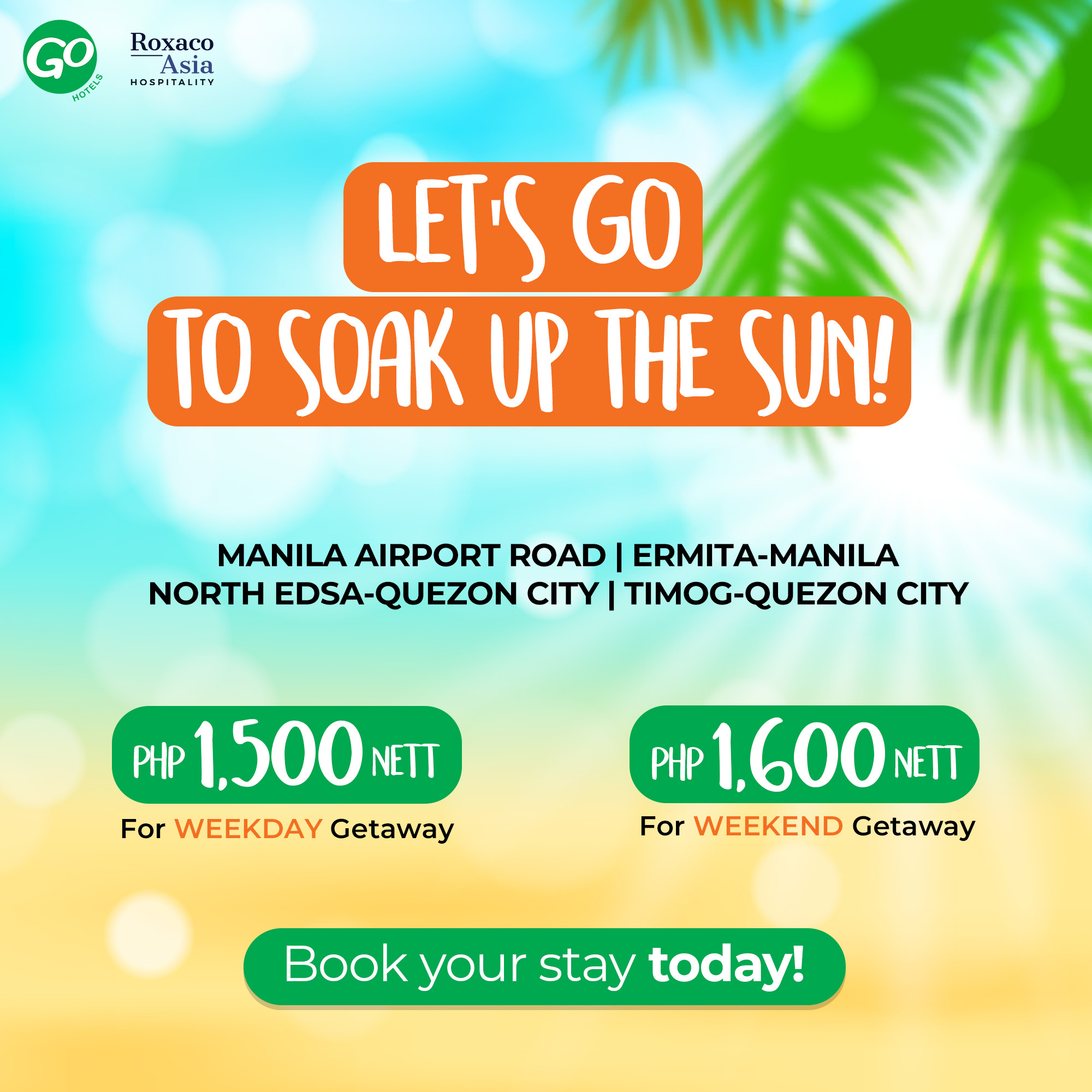 Planning your summer staycation? Experience summer bliss at Go Hotels ...