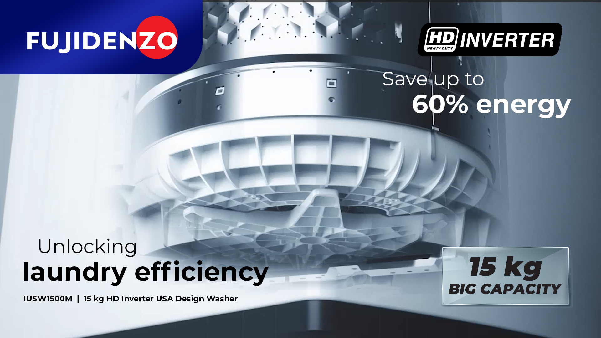 This Fujidenzo HD Inverter USA Design Washer is a total game-changer ...
