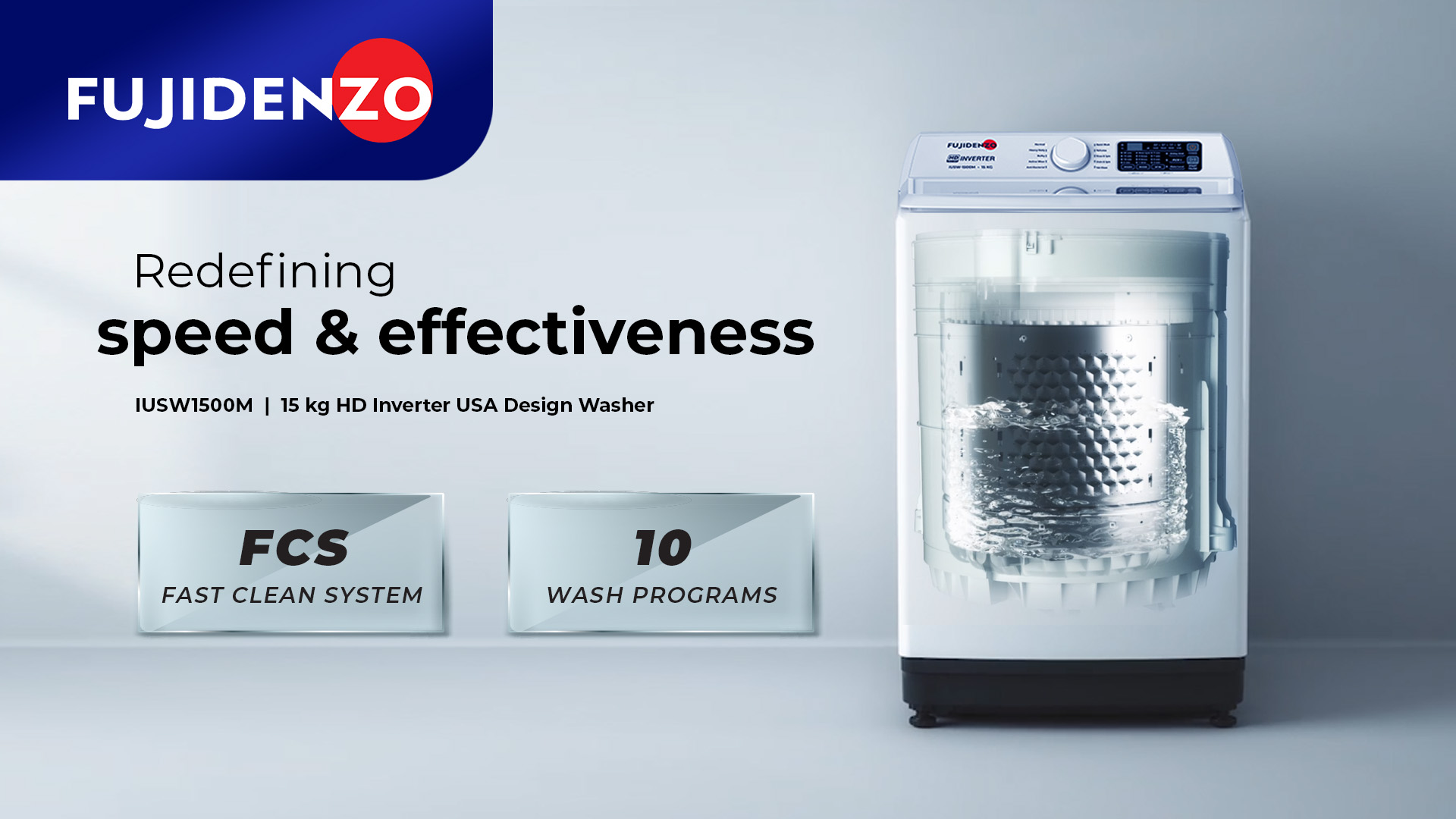 This Fujidenzo HD Inverter USA Design Washer is a total game-changer ...