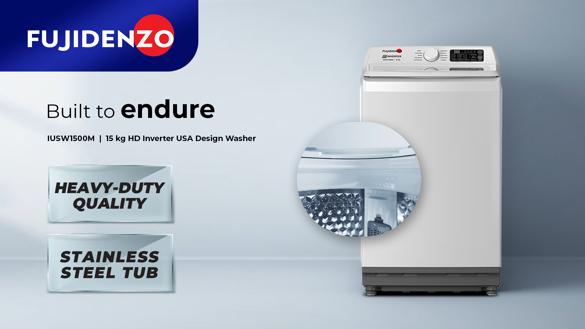This Fujidenzo HD Inverter USA Design Washer is a total game-changer ...