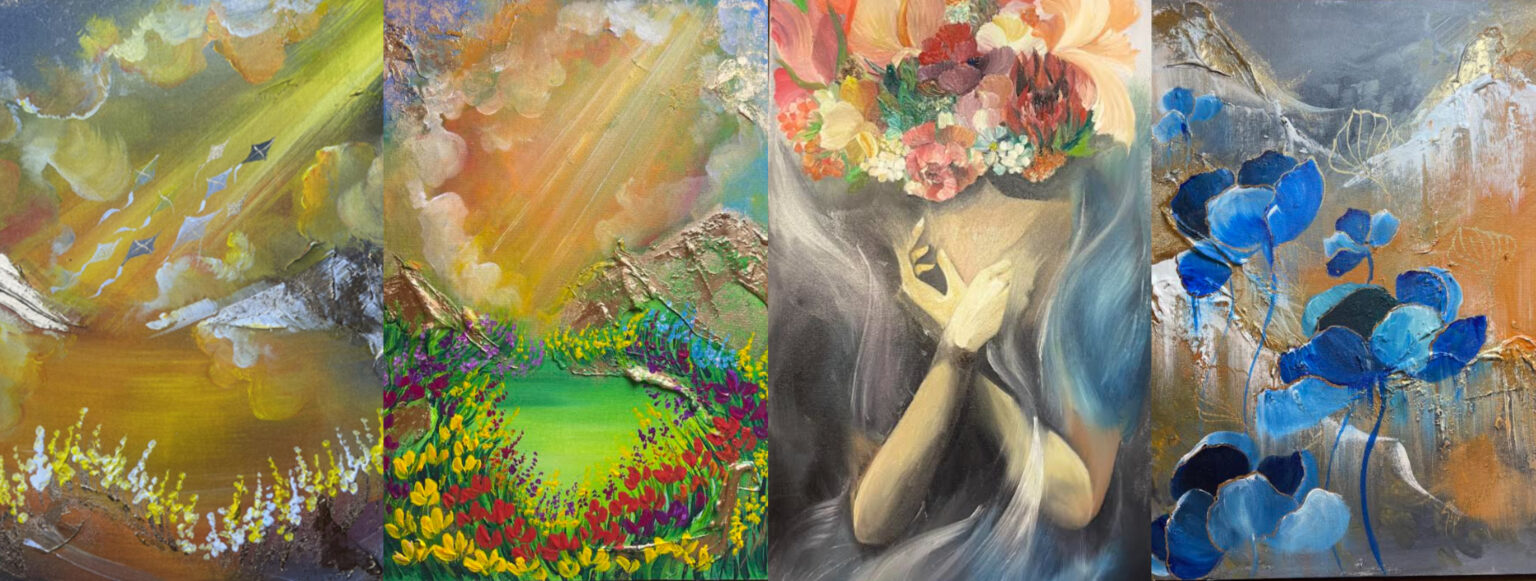 Bright and optimistic: Sarah del Rosario’s paintings to benefit sick ...
