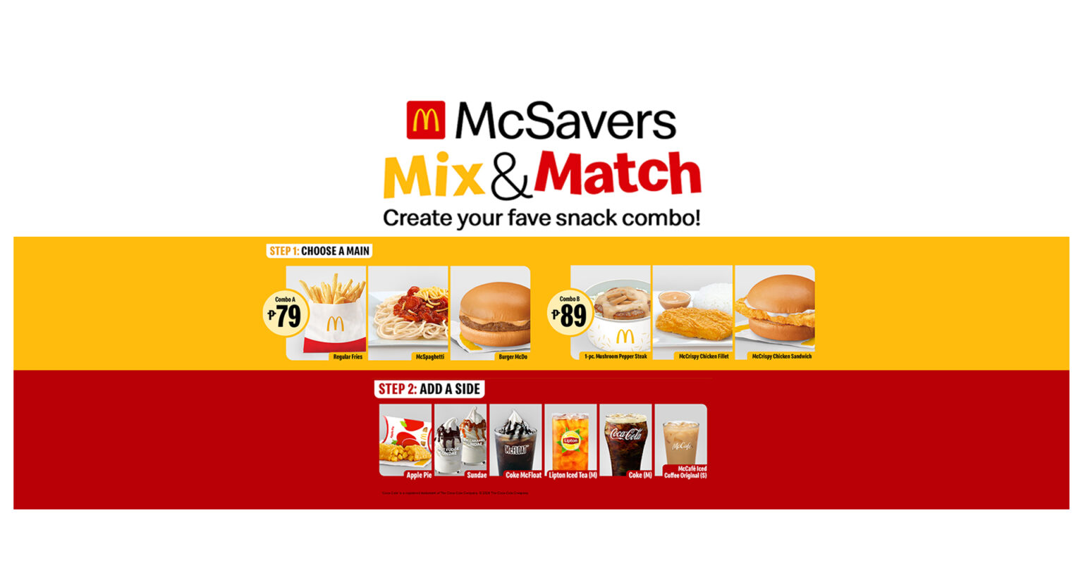 McDonald's McSavers Mix & Match: Make any day special | Lifestyle.INQ