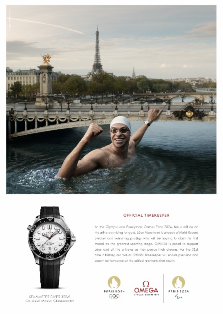 OMEGA, Official Timekeeper, unveils its advertising campaign for Paris ...