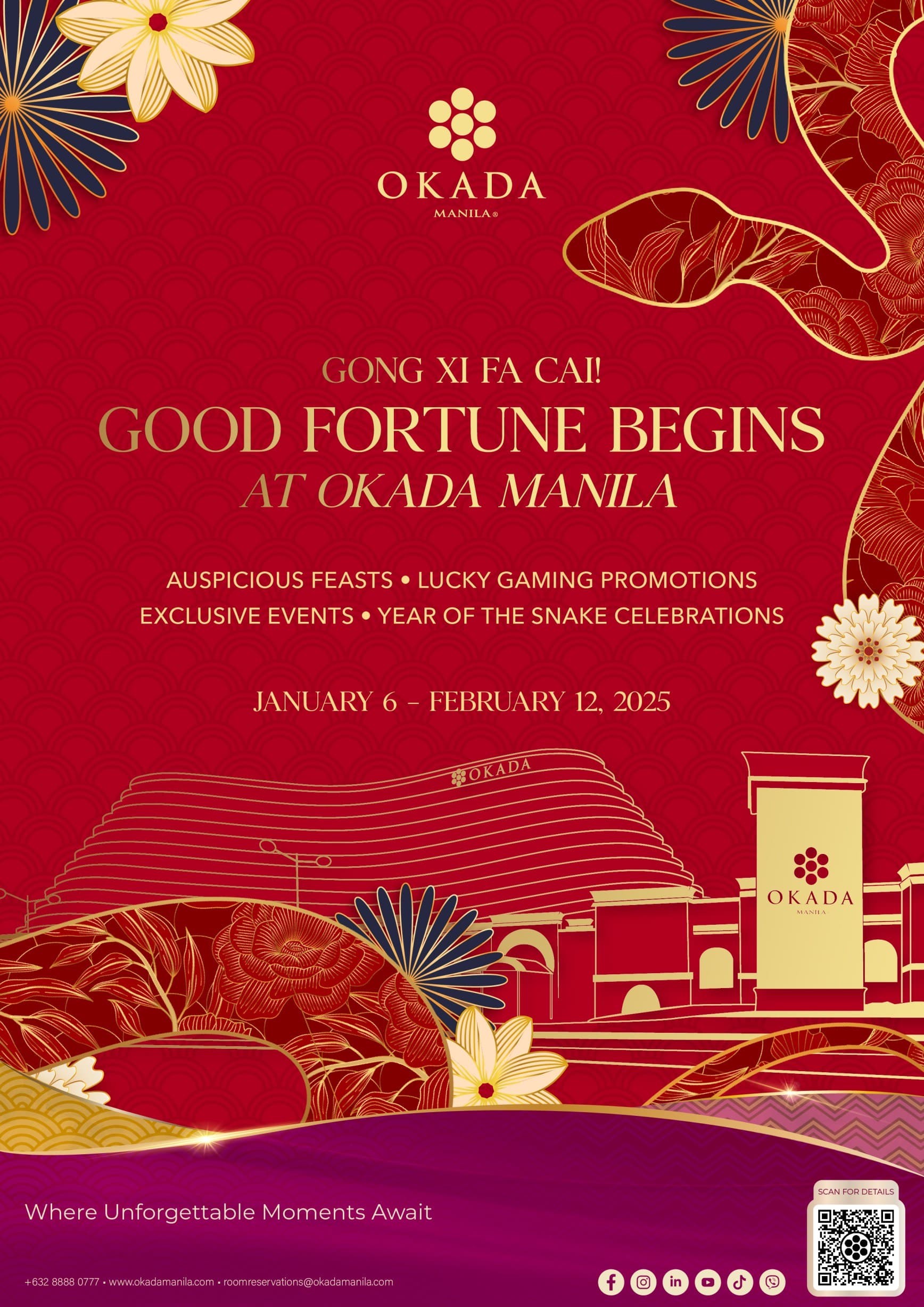 Okada Manila welcomes the Year of the Snake with fortune, feasts, and ...