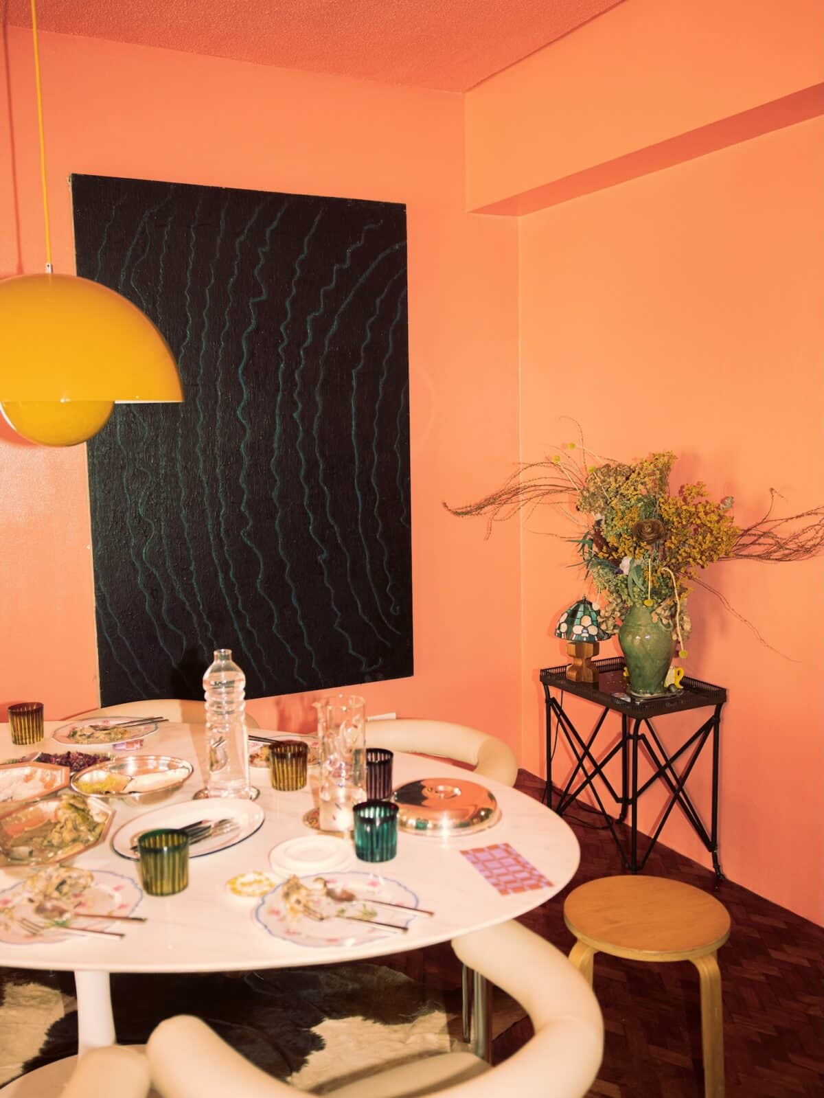 Inside Bea Ledesma’s bold, salmon pink Makati flat | Lifestyle.INQ ...